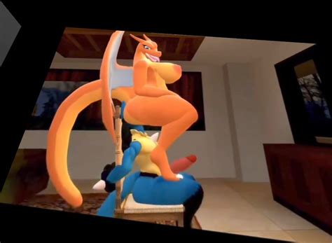 Female Charzard Farting On A Pokemon Boy On A Chair