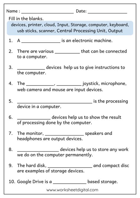 Ict Worksheets Beginner Friendly Resources