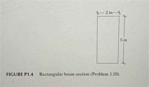 Solved Figure P1 4 Rectangular Beam Section Problem