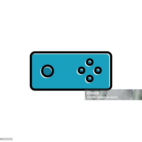 원격 컨트롤러 선형 색상 아이콘입니다 간단한 그림 모바일 개념 앱 아이콘 및 웹 디자인 편집 가능한 스트로크 디자인 템플릿 벡터