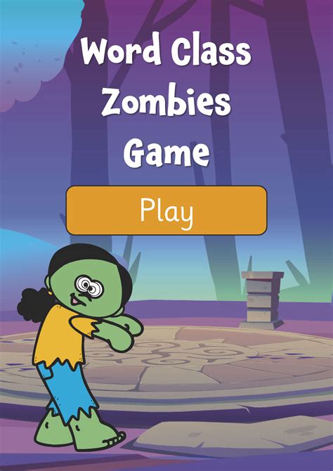 Word Class Zombies Game Year 2 Cgp Plus