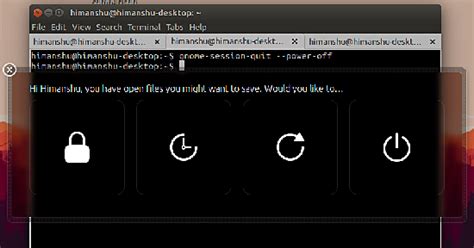 How To Display Dialog Box Containing Lock Suspend Restart And Shutdown Icons From Command