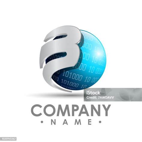 3d 사업 기업 편지 B 로고 디자인 벡터입니다 다채로운 편지 B 로고 벡터 템플릿입니다 기술에 대 한 편지 B 로고입니다 이진 코드 3d 로고 벡터 0명에 대한 스톡 벡터