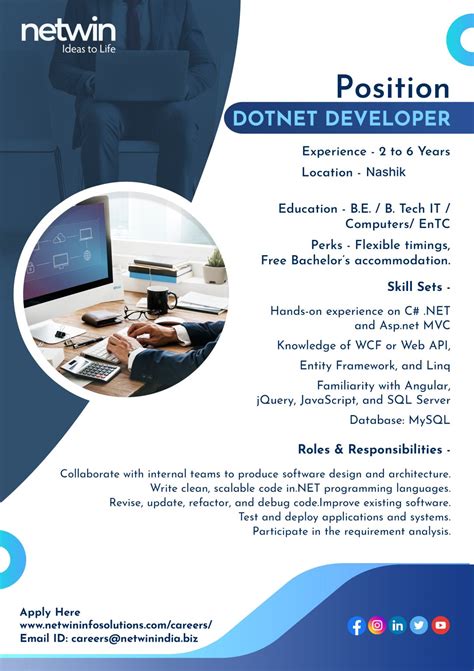Dotnet Developers Joinourteam Dotnet Softwaredevelopment