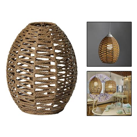 Brown Rattan Ceiling Light Shade Shelly Lighting
