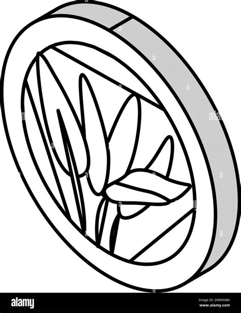 Sage Cosmetic Plant Isometric Icon Vector Illustration Stock Vector