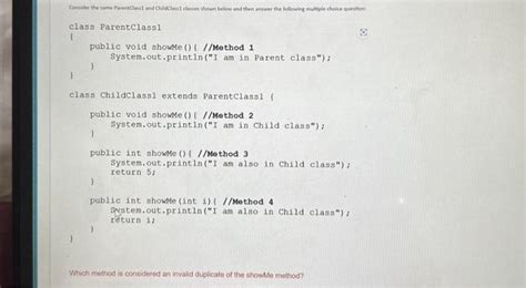 Which Method Is Considered An Invalid Duplicate Of