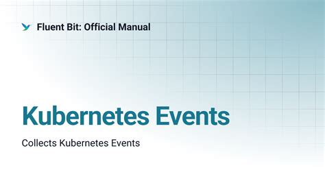 kubernetes events fluent bit official manual