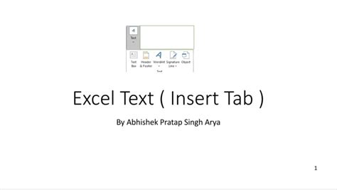 Abhishek Pratap Singh Arya On Linkedin Excel Text Insert 📊 Exploring