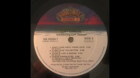 Cliff Dawson I Can Love You Better Youtube