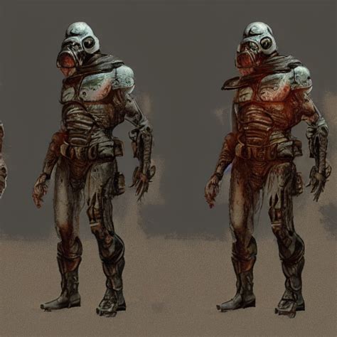 Krea Ai Fallout Concept Art Supermutant Render Grim Realis