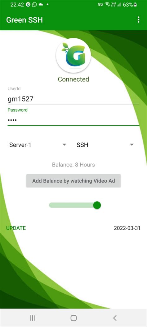 Android 용 Green Ssh Apk 다운로드