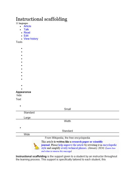 Scaffolding Pdf Cognitive Psychology Neuroscience