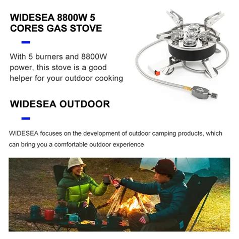 Widesea 캠핑 관광 버너 야외 활동을 위한 믿음직한 조리기구 파트너