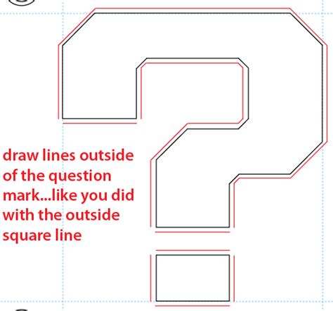 The Question Mark Is Drawn In Red And Black On A White Background With Text That Reads Draw