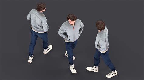 Attentive Pedestrian 3d Model Cgtrader