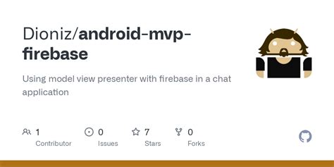 Github Dioniz Android Mvp Firebase Using Model View Presenter With Firebase In A Chat Application