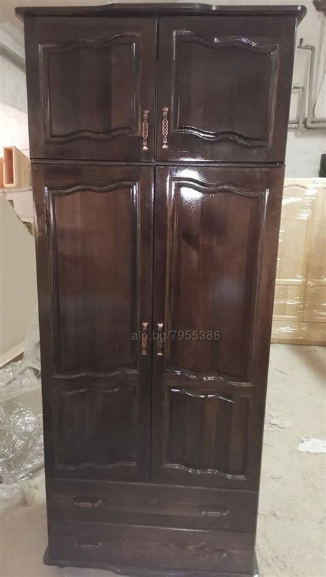 Гардероб от чам в байц Гардероб Мебели за дома и офиса Панагюрище Нов гардероб от чам