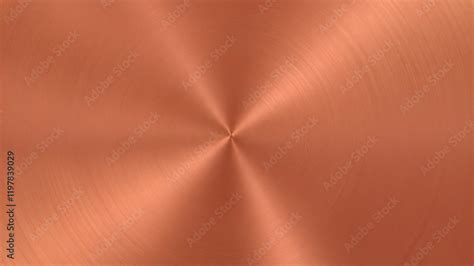 Abstract Copper Foil Texture With A Shiny Grainy Matte Finish Resembling A Sanded Metal