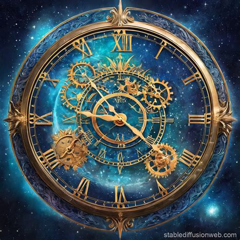 A Massive Time Telling Clock Stable Diffusion Online