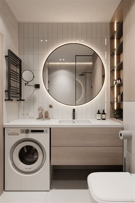 Ванная комната с белой плиткой кабанчик In 2024