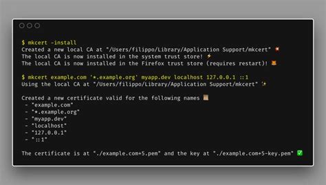 Github Filosottilemkcert A Simple Zero Config Tool To Make Locally