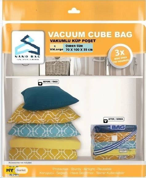 ნანო ჩანთა Xxl კუბი შეფუთვაში 2 ცალი მეორადი და ახალი ნივთების