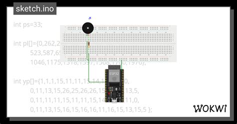 蜂鸣器 尹华俊 Wokwi ESP STM Arduino Simulator