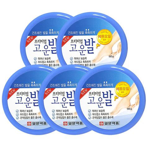 일양약품 고운발 크림 풋 케어 발뒤꿈치 발관리용품 발로션 100g 100g 5개 풋크림 쿠팡