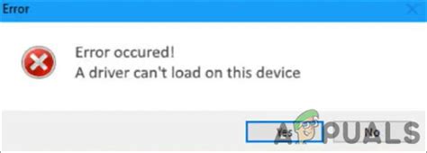 Correção Um driver não pode ser carregado no erro deste dispositivo no Windows Tiempo de Frikis