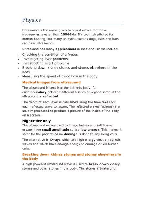 Physics Ultrasound Physics Ultrasound Stuvia Us