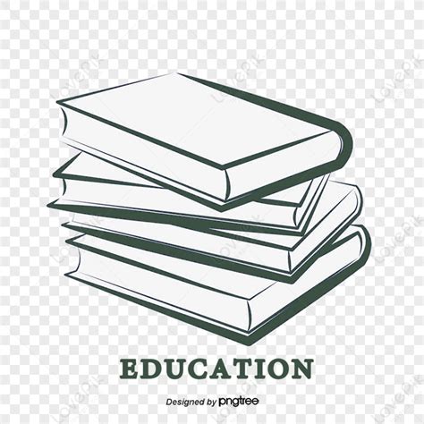 손으로 그린 책 더미교육로고 책자유형 책 Png 일러스트 무료 다운로드 Lovepik