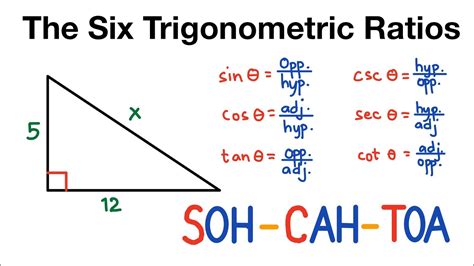 Trigonometry Sohcahtoa Worksheet