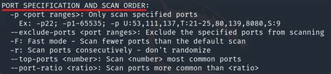 nmap port specification cyberwiki encyclopedia of cybersecurity