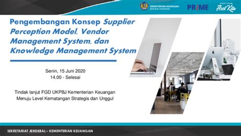 Pdf Pengembangan Konsep Supplier Perception Model Vendor Management System Dan Knowledge
