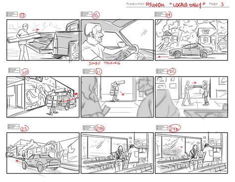 Hyundai Famous Frames Storyboard Artists Los Angeles