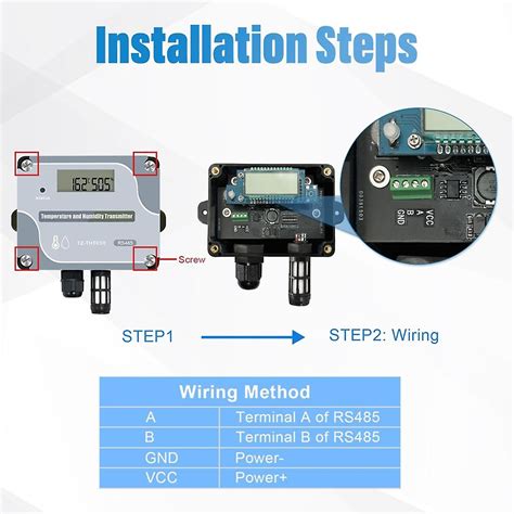 Rs485 Temperature Humidity Sensor Modbus Rtu Temp Sensor Digital