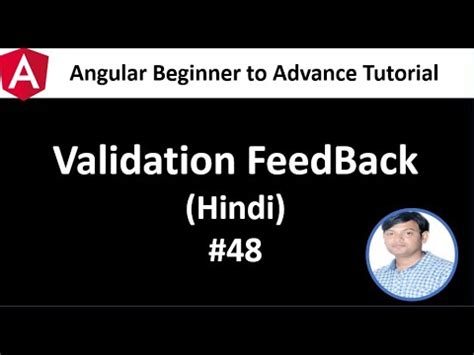 Angular Tutorial For Beginners Validation FeedBack In Hindi YouTube