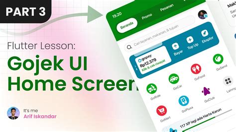 Flutter Ui Menyiapkan Assets Dan Fonts Gojek Home Screen Part 3