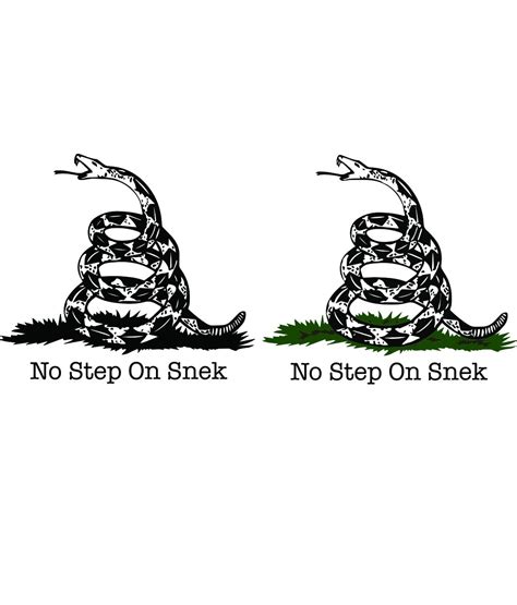 No Step On Snek Svg Cricut Ready Decal File Digital Download Etsy