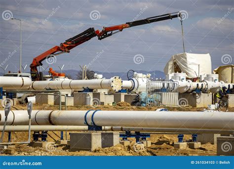Interconnected Natural Gas Pipeline Network Stock Image Image Of Construction Integrated