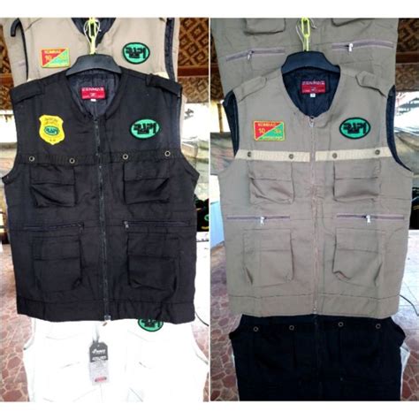 Rompi Lapangan Rapi Outdoor Rompi Bordir Free Bordir Nama Dan Callsign Lazada Indonesia