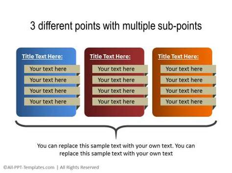 PowerPoint Text With Titles Diagrams