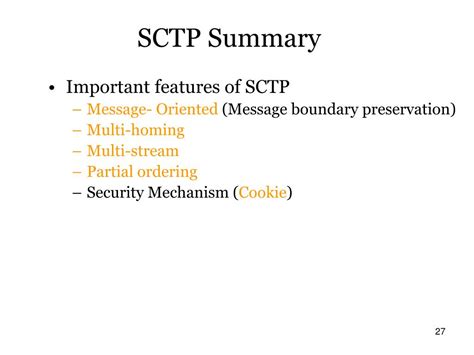 Ppt Stream Control Transmission Protocol Sctp Powerpoint Presentation Id 5783144