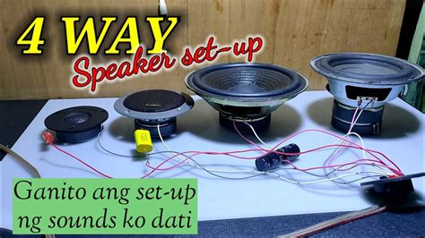 4 WAY SPEAKER SET UP , BASIC CONNECTIONS USING CAPACITORS - YouTube