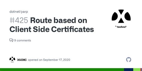 Route Based On Client Side Certificates · Issue 425 · Microsoftreverse Proxy · Github