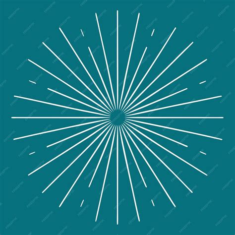 Radiating Lines Design Of A Pattern With Straight Lines Radiating Outward From A Central Point