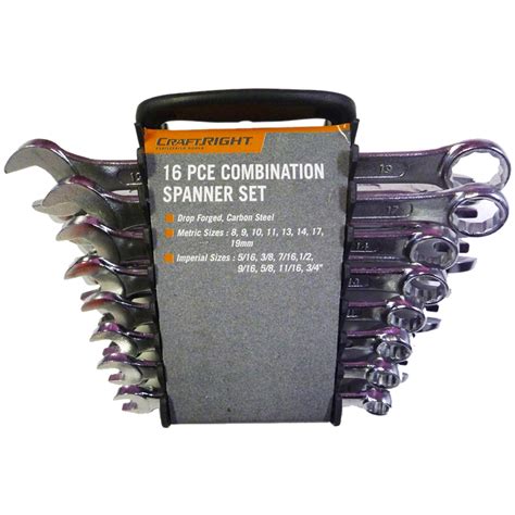 Craftright 16 Piece Spanner Set Bunnings Australia