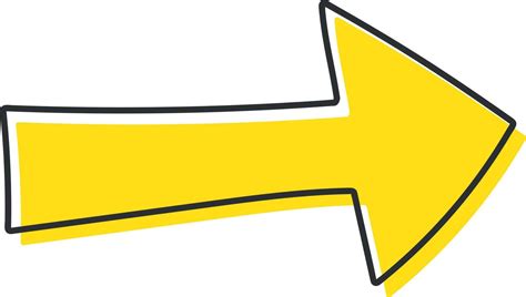 Yellow Arrow Clip Art 50739020 Vector Art At Vecteezy