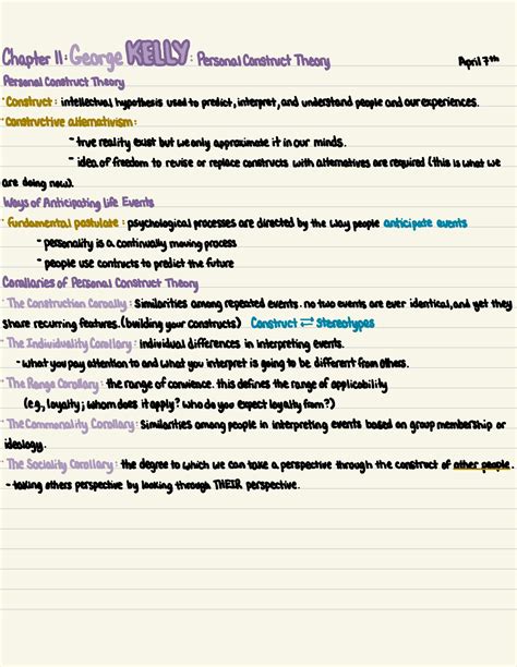 personality theory chapter 11 chapter ii george personal